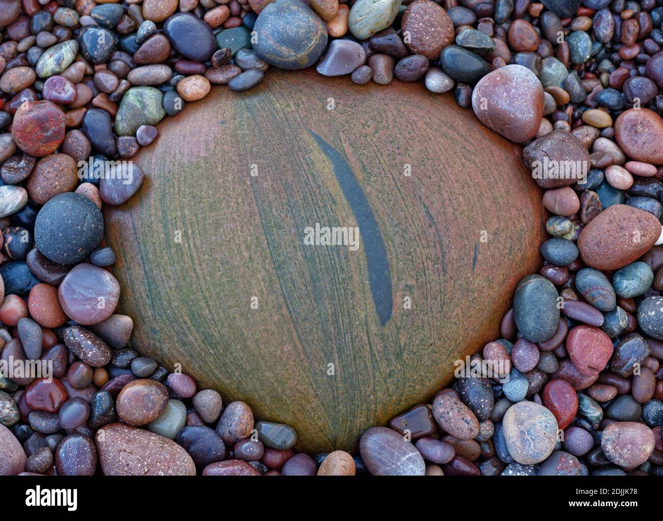 A Large Metamorphic Siltstone Boulder smoothed by the wave action on ...