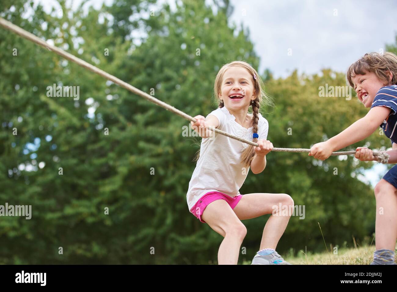 Boys Pulling Rope High Resolution Stock Photography and Images - Alamy