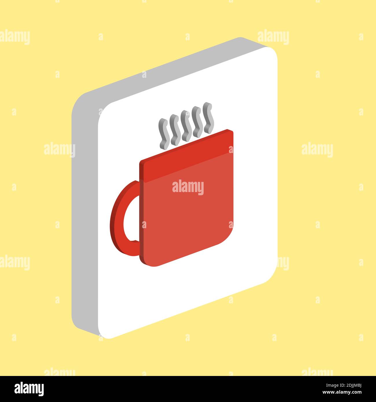 Hot cup Simple vector icon. Illustration symbol design template for web ...