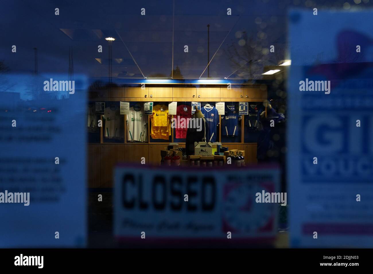 A general view of Chesterfield FC’s ground, the Technique Stadium Stock ...