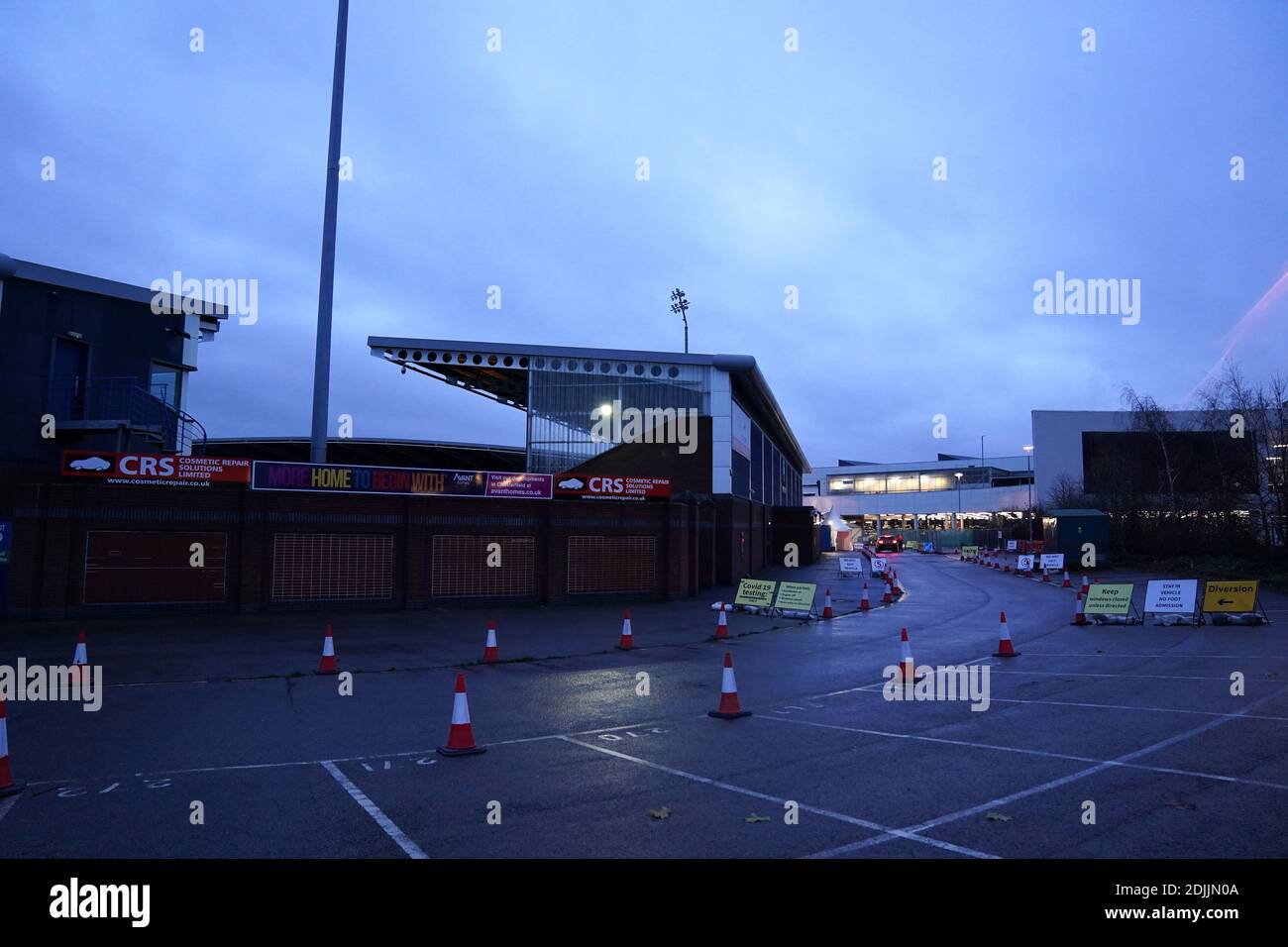 A general view of Chesterfield FC’s ground, the Technique Stadium Stock ...
