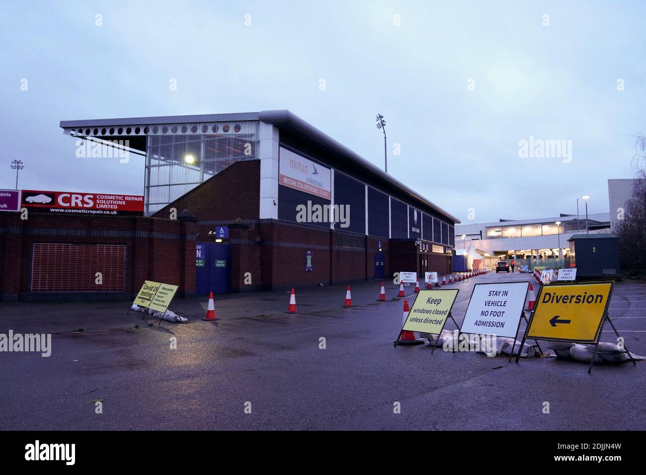 A general view of Chesterfield FC’s ground, the Technique Stadium Stock ...