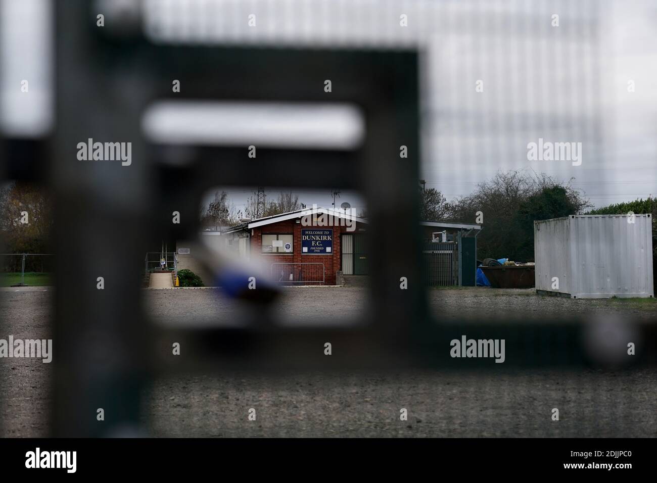 A general view of Dunkirk FC’s ground, the Ron Steel Sports Ground ...