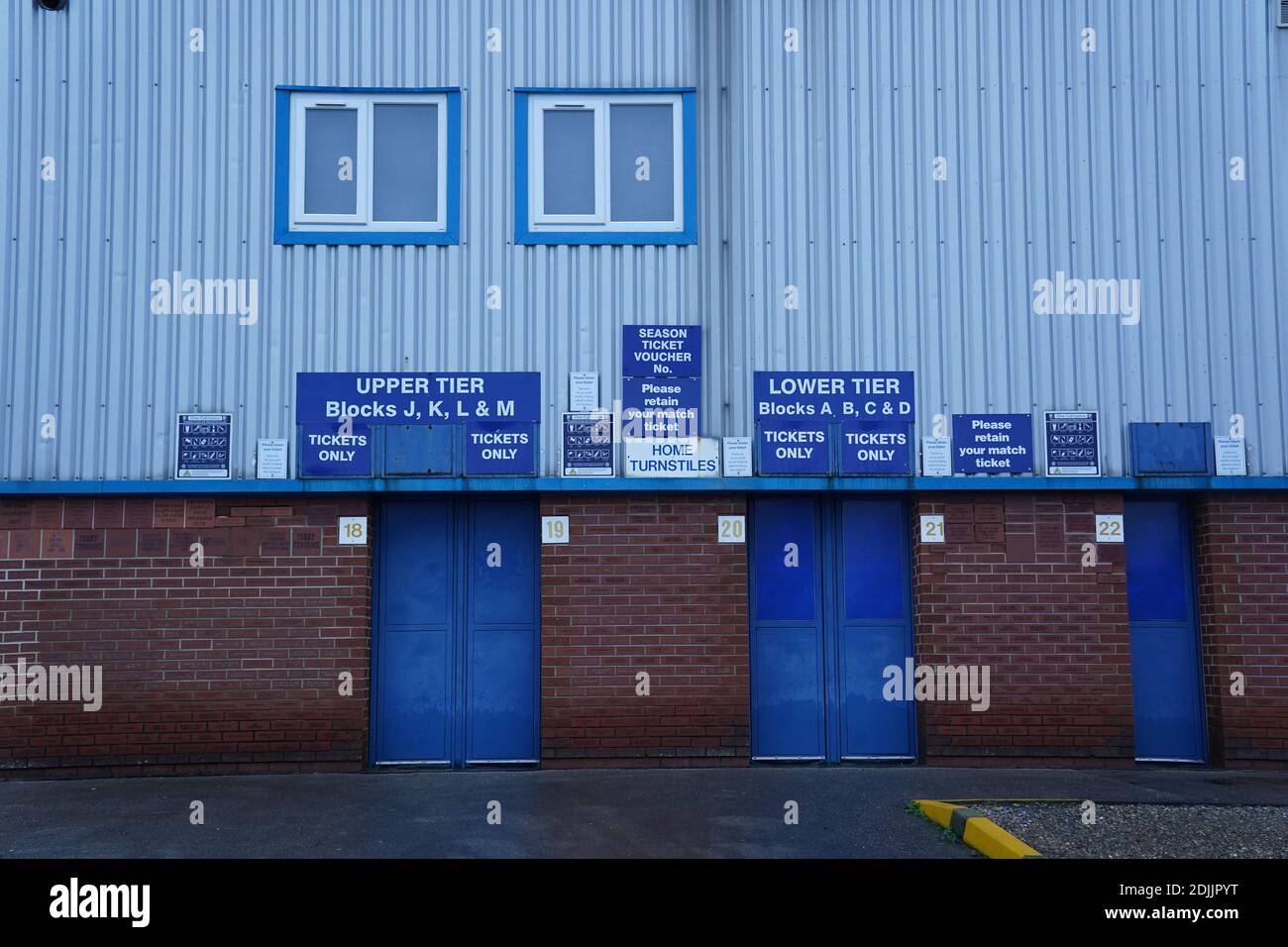 A general view of Mansfield Town FC’s ground, the One Call Stadium ...