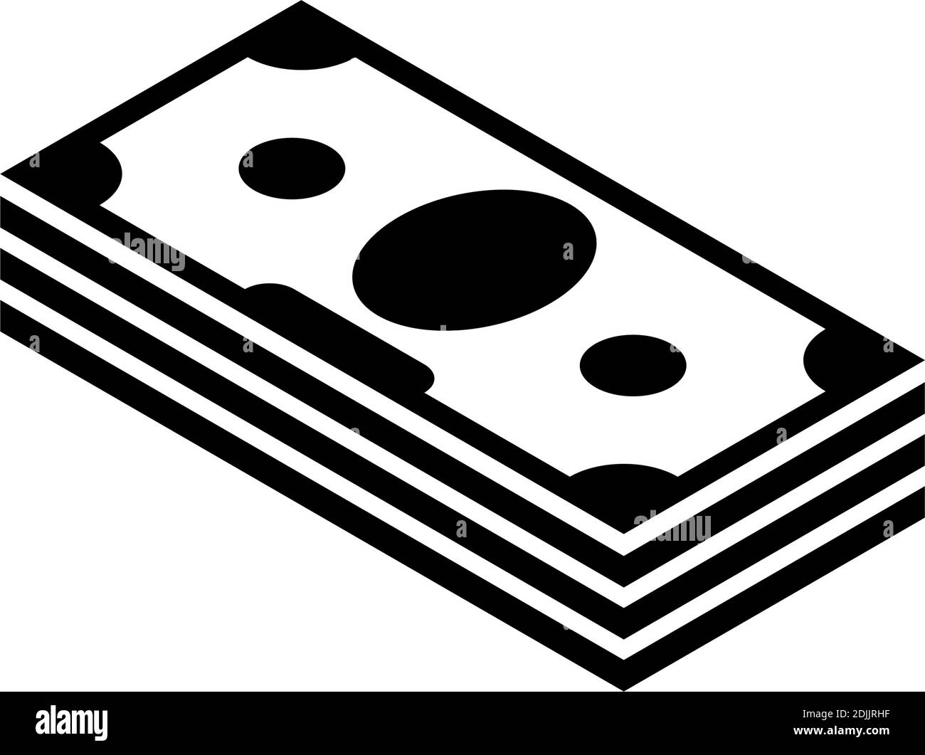 Dollar Pack, Stack Money Cash, Finance. Flat Vector Icon illustration ...