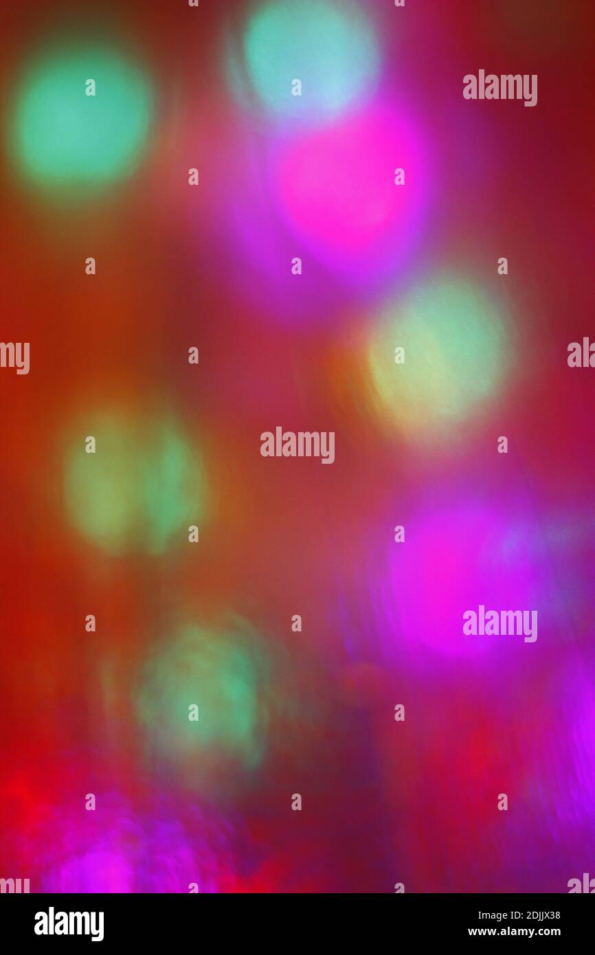 Reflections of Christmas Lights on a Wood Floor Stock Photo - Alamy