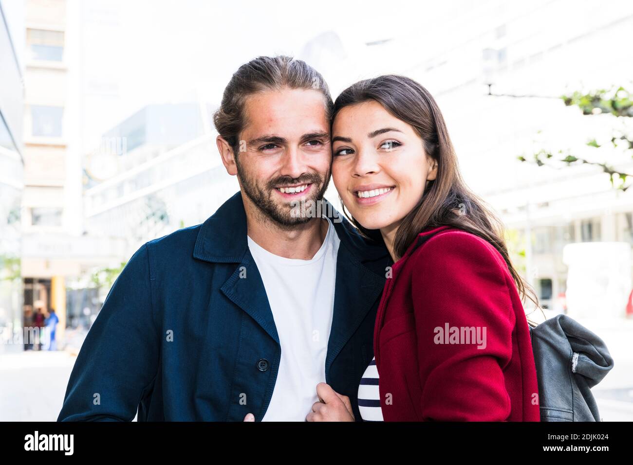 young couple out and about in the city Stock Photo - Alamy