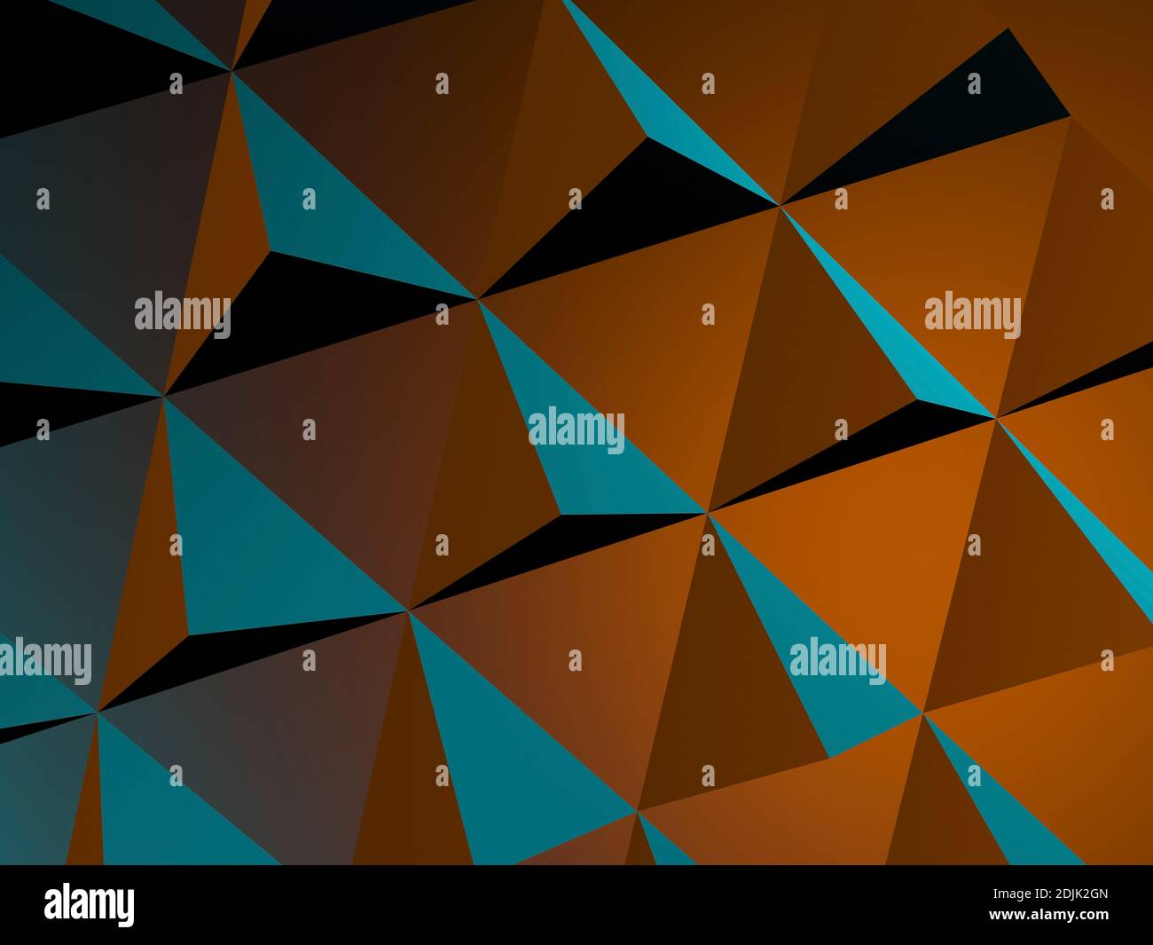 Abstract geometric pattern, parametric structure of colorful pyramids ...