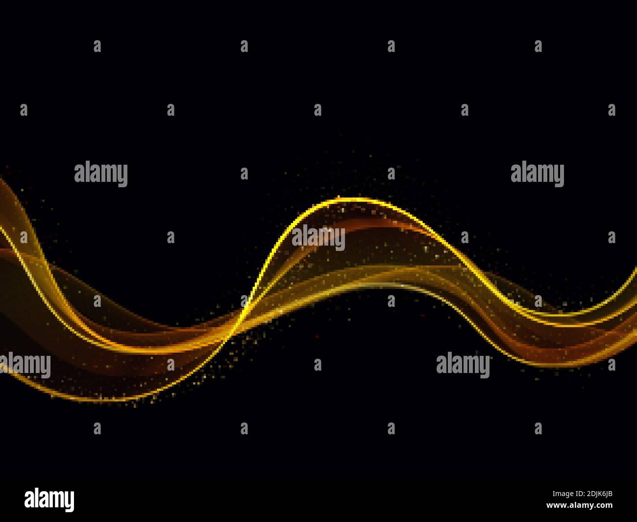 Shiny abstract gold stripe on dark background Golden moving wave with ...