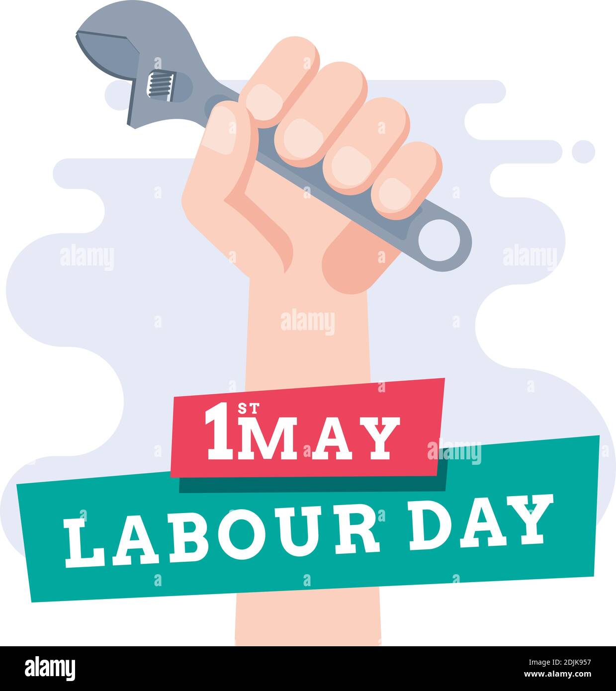 Labour day white picture mechanic worker - Vector Stock Vector Image ...