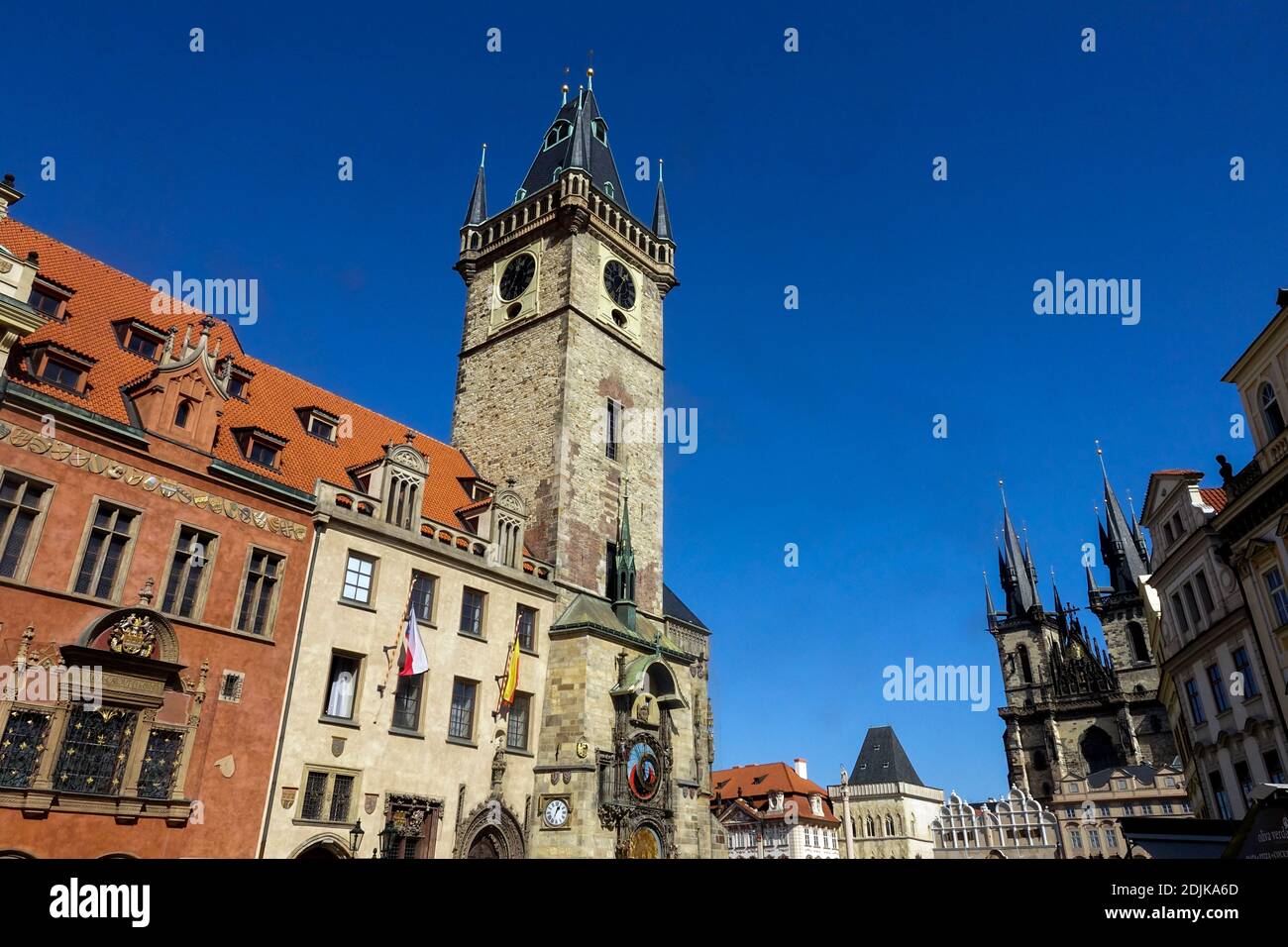 Old Town Hall Tower Prague on Old Town Square Stock Photo - Alamy