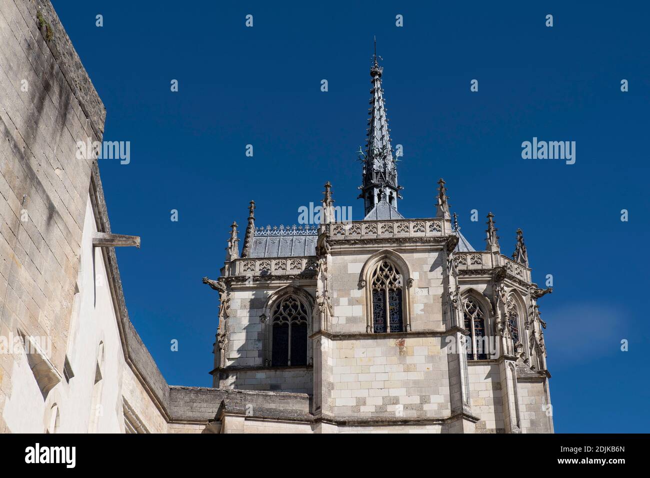 church of the Amboise castle in the Loire Valley in France Stock Photo ...