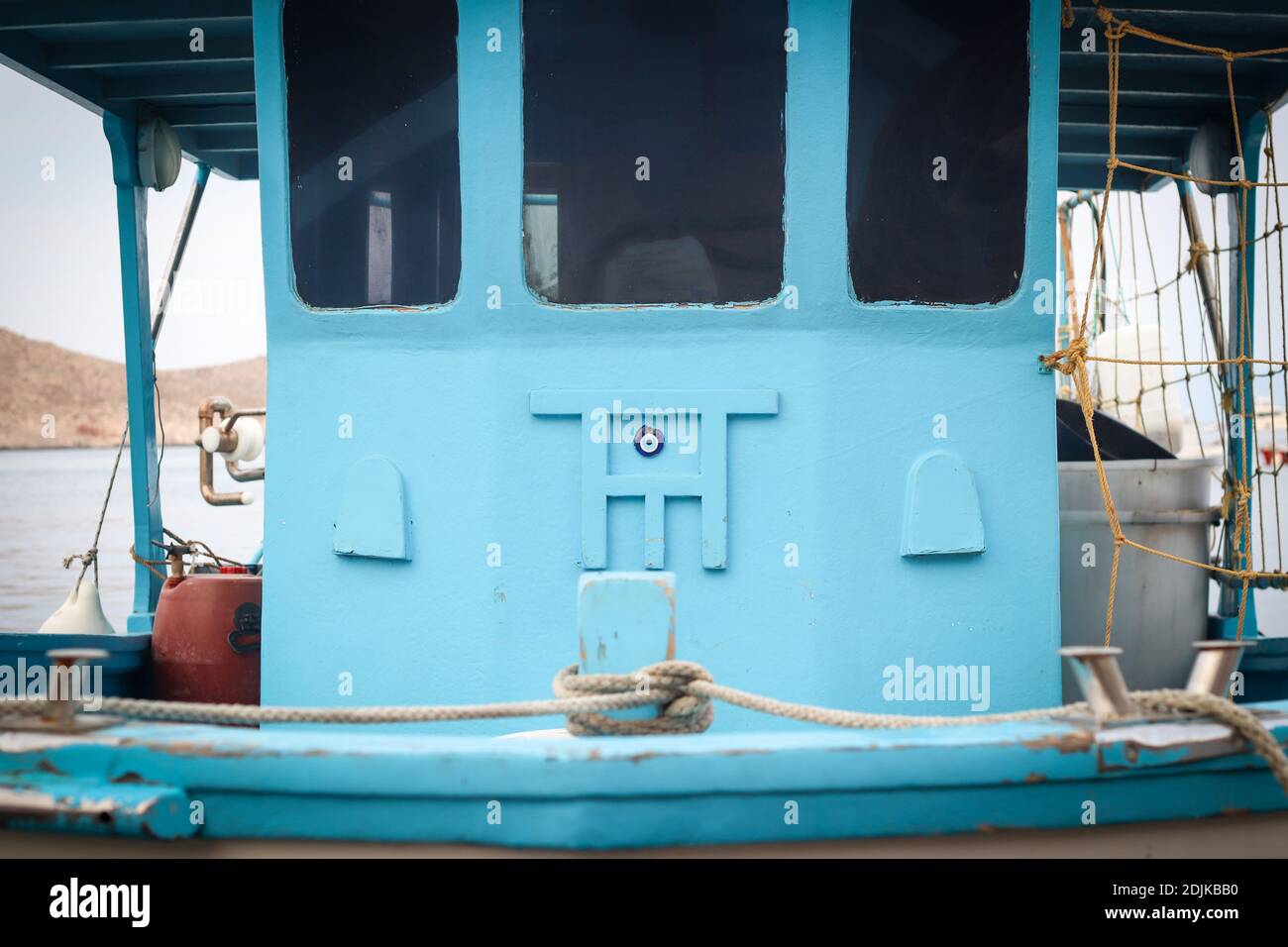Evil eye boat greek hi-res stock photography and images - Alamy