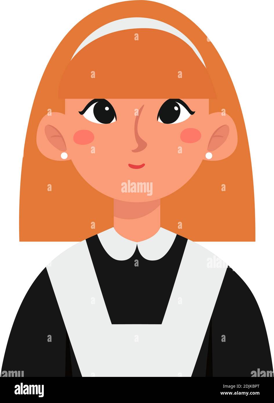 Isolated house maid woman professions jobs icon- Vector Stock Vector ...
