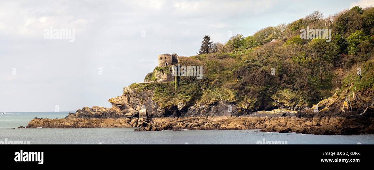 St. Catherine's Castle at the entrance of Fowey Harbour, Cornwall, UK ...