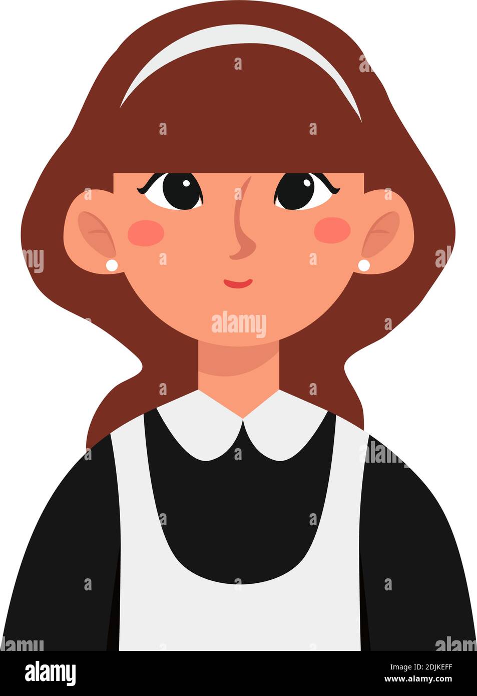 Isolated house maid woman professions jobs icon- Vector Stock Vector ...