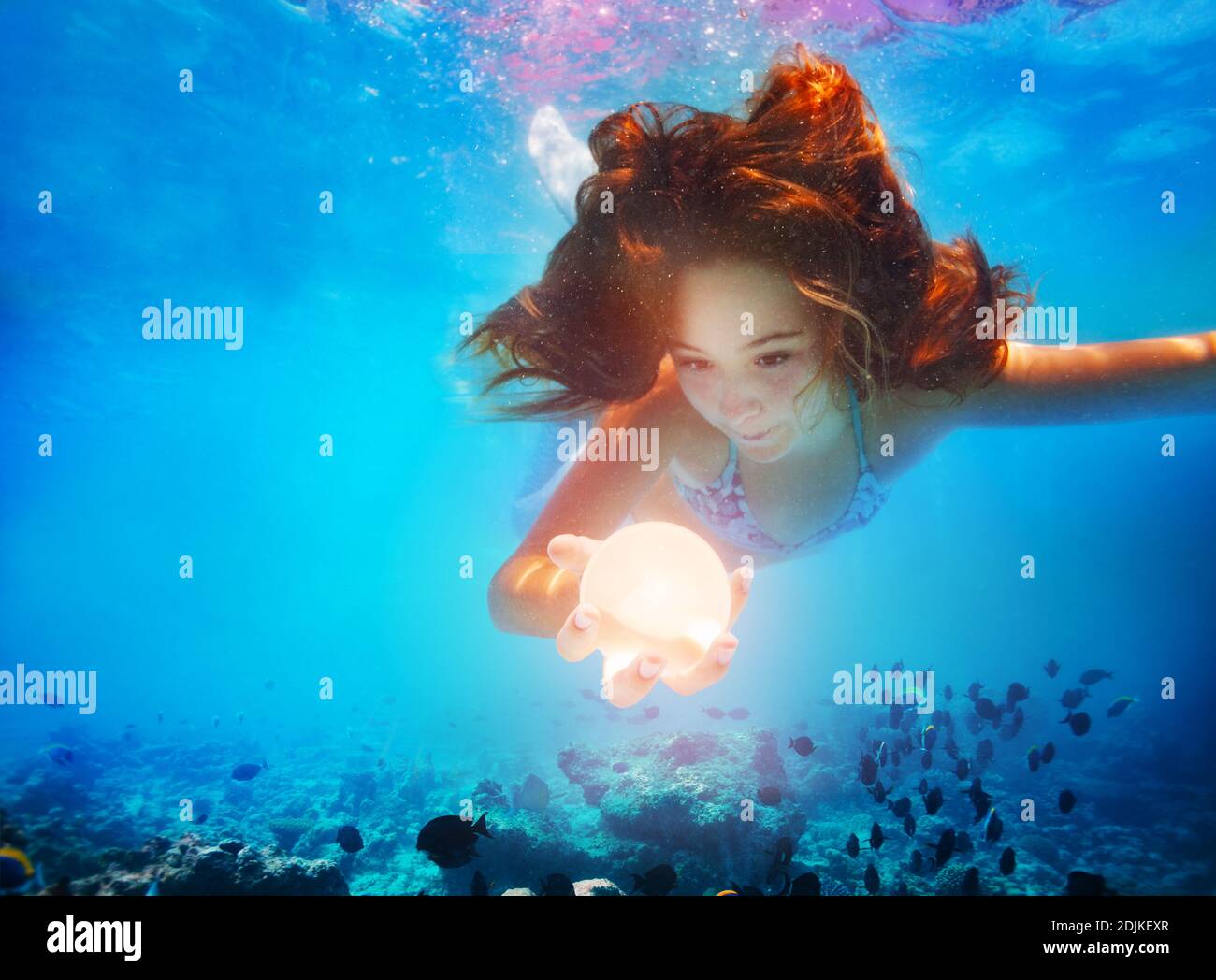 Girl in bikini with ball hi-res stock photography and images - Alamy