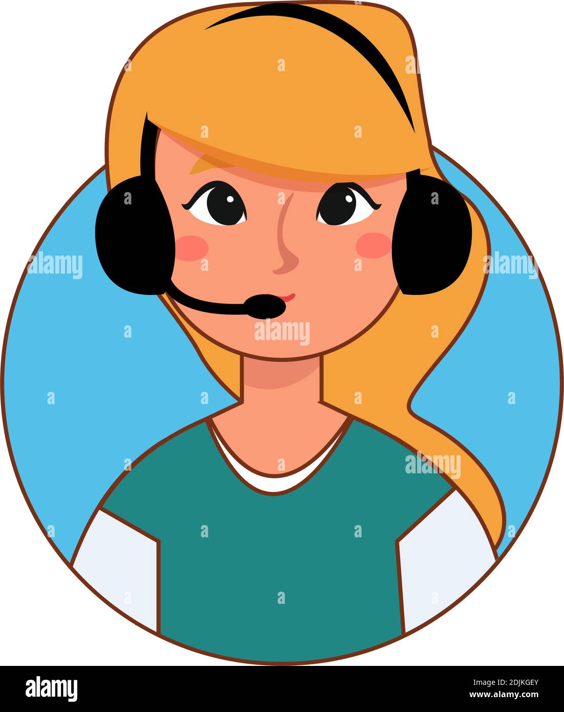 Isolated secretary woman professions jobs icon logo- Vector Stock ...