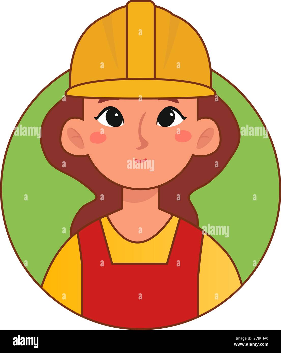 Isolated engineer woman professions jobs icon logo - Vector Stock ...