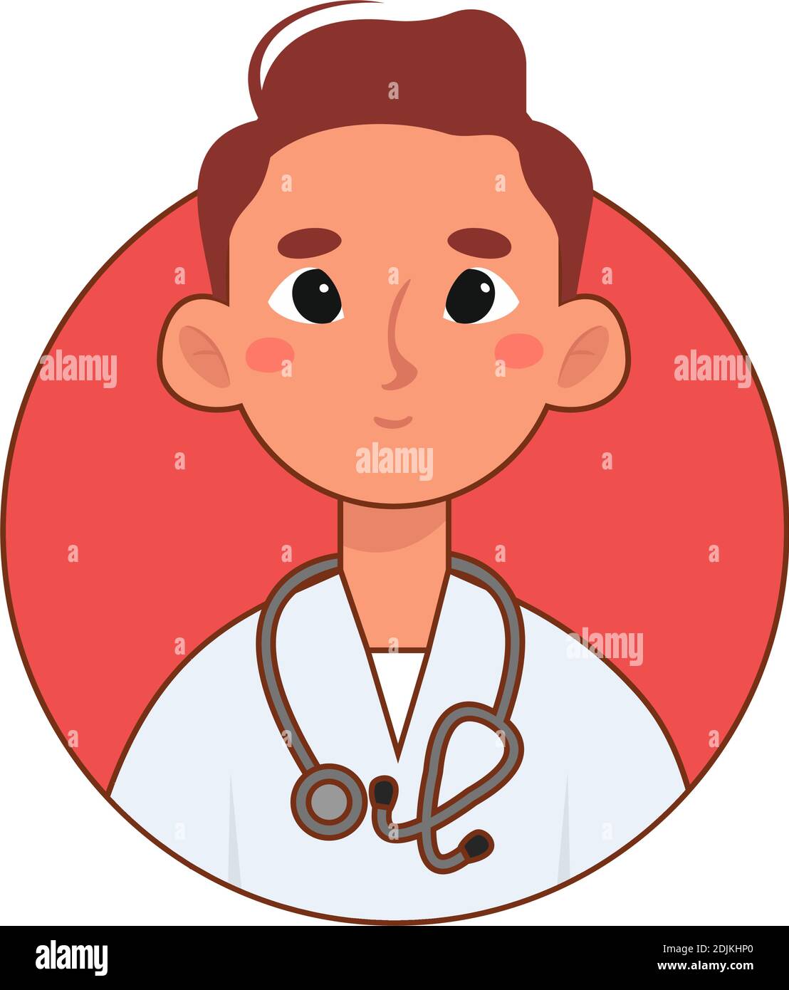 Isolated medic man professions jobs icon logo- Vector Stock Vector ...