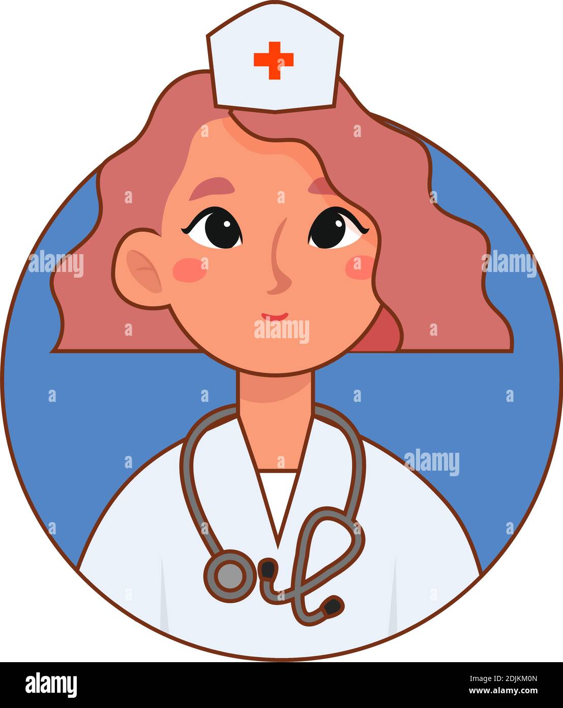 Isolated medic woman professions jobs icon logo- Vector Stock Vector ...