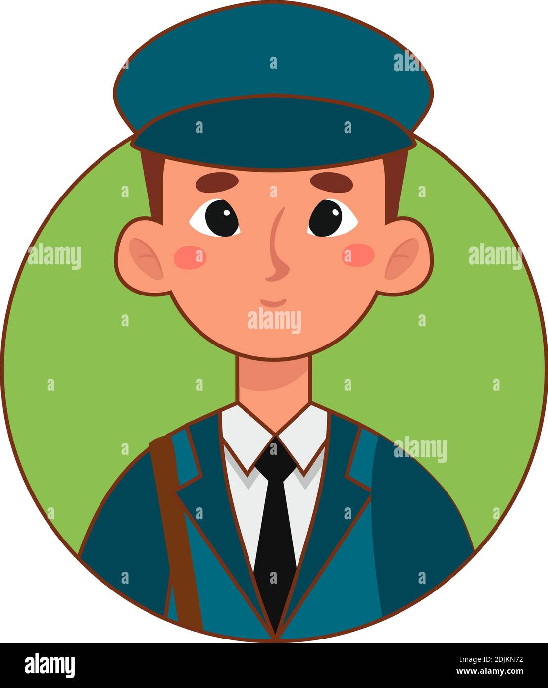 Isolated captain man professions jobs icon logo- Vector Stock Vector ...