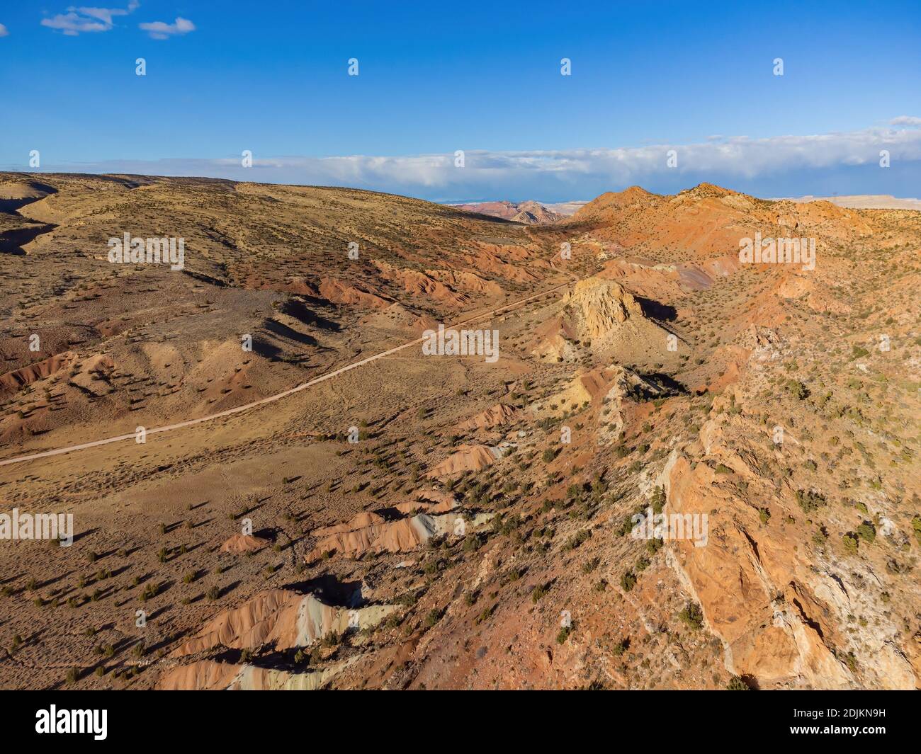 Aerial view of the Beautiful landscape around Vermilion Cliffs National ...
