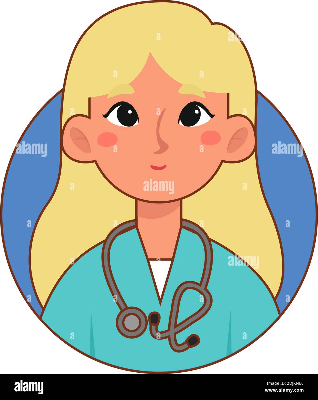 Isolated medic woman professions jobs icon logo- Vector Stock Vector ...