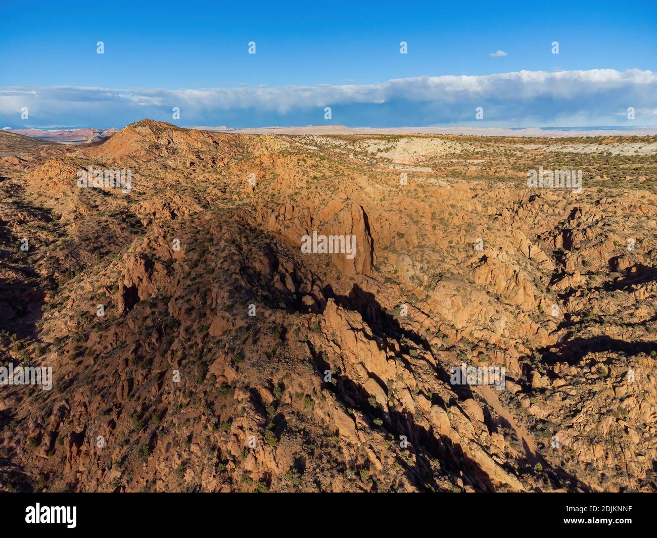 Aerial view of the Beautiful landscape around Vermilion Cliffs National ...