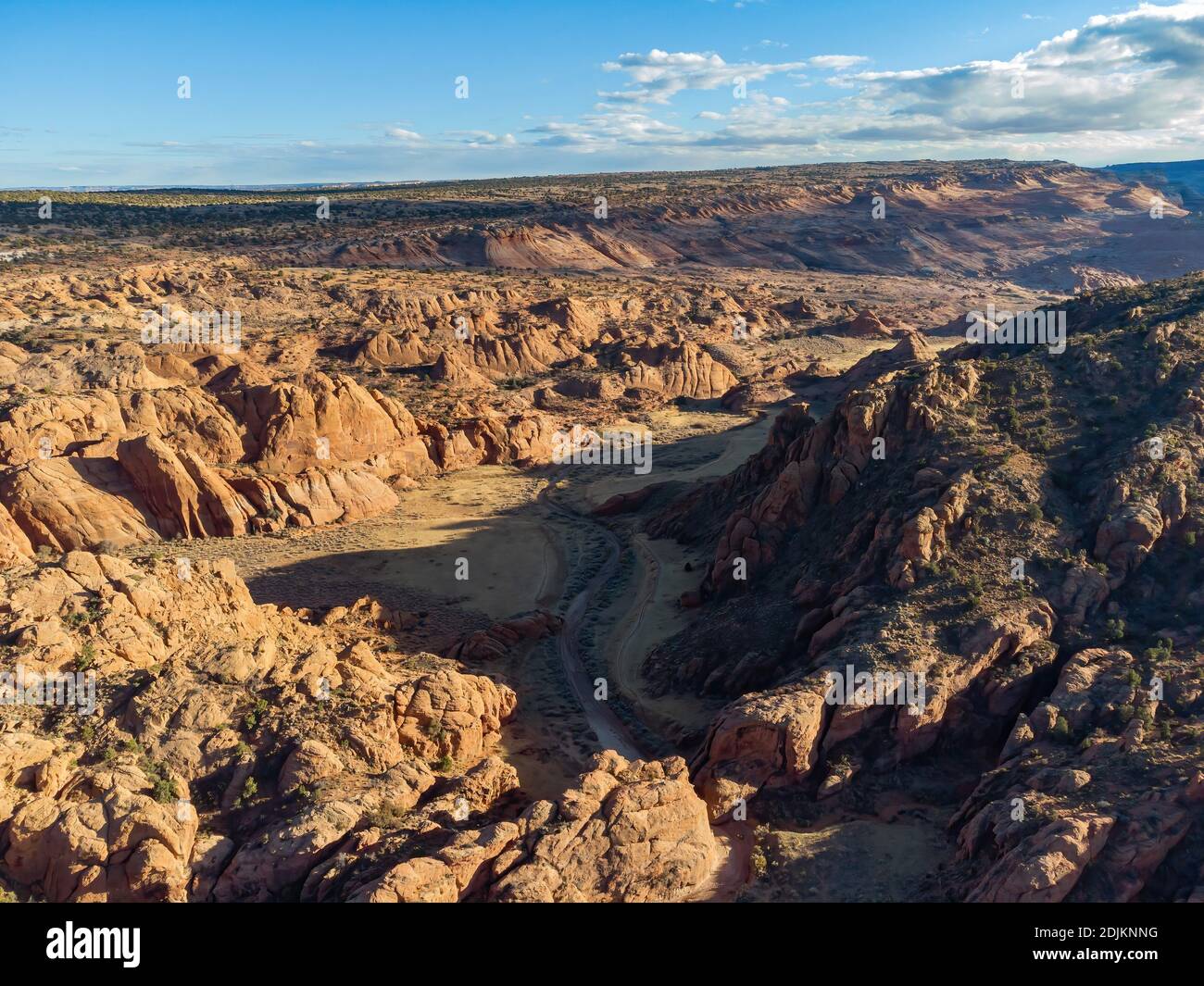 Aerial view of the Beautiful landscape around Vermilion Cliffs National ...