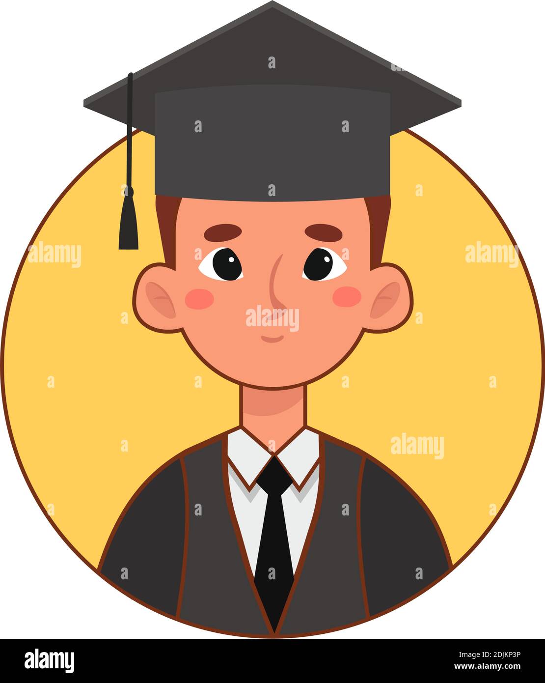 Isolated graduate man professions jobs icon logo- Vector Stock Vector ...