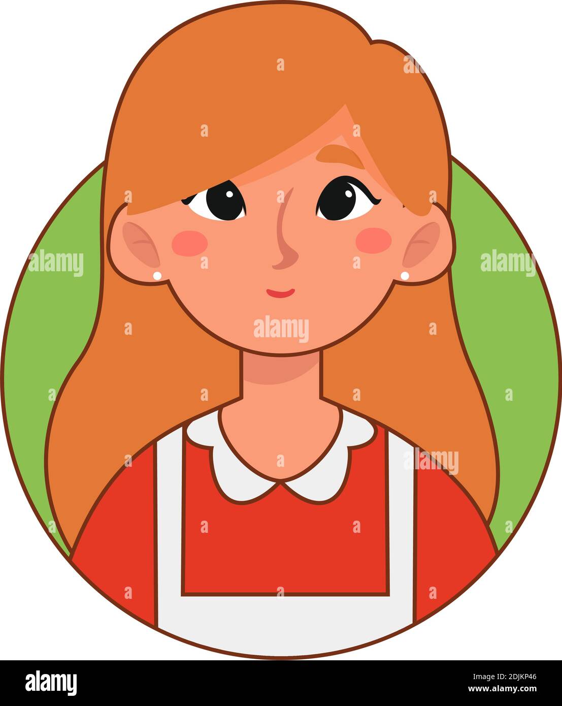 Isolated house maid woman professions jobs icon logo- Vector Stock ...