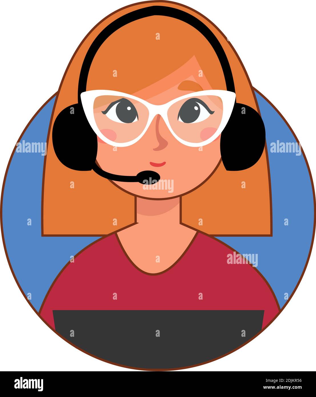 Isolated secretary woman professions jobs icon logo- Vector Stock ...
