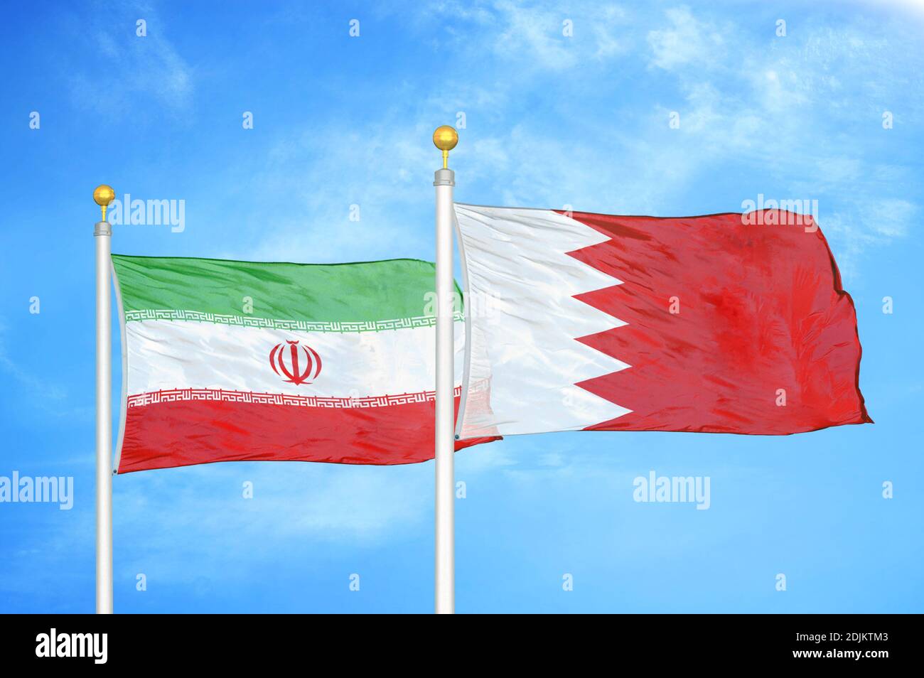 Bahrain iran flag hi-res stock photography and images - Alamy