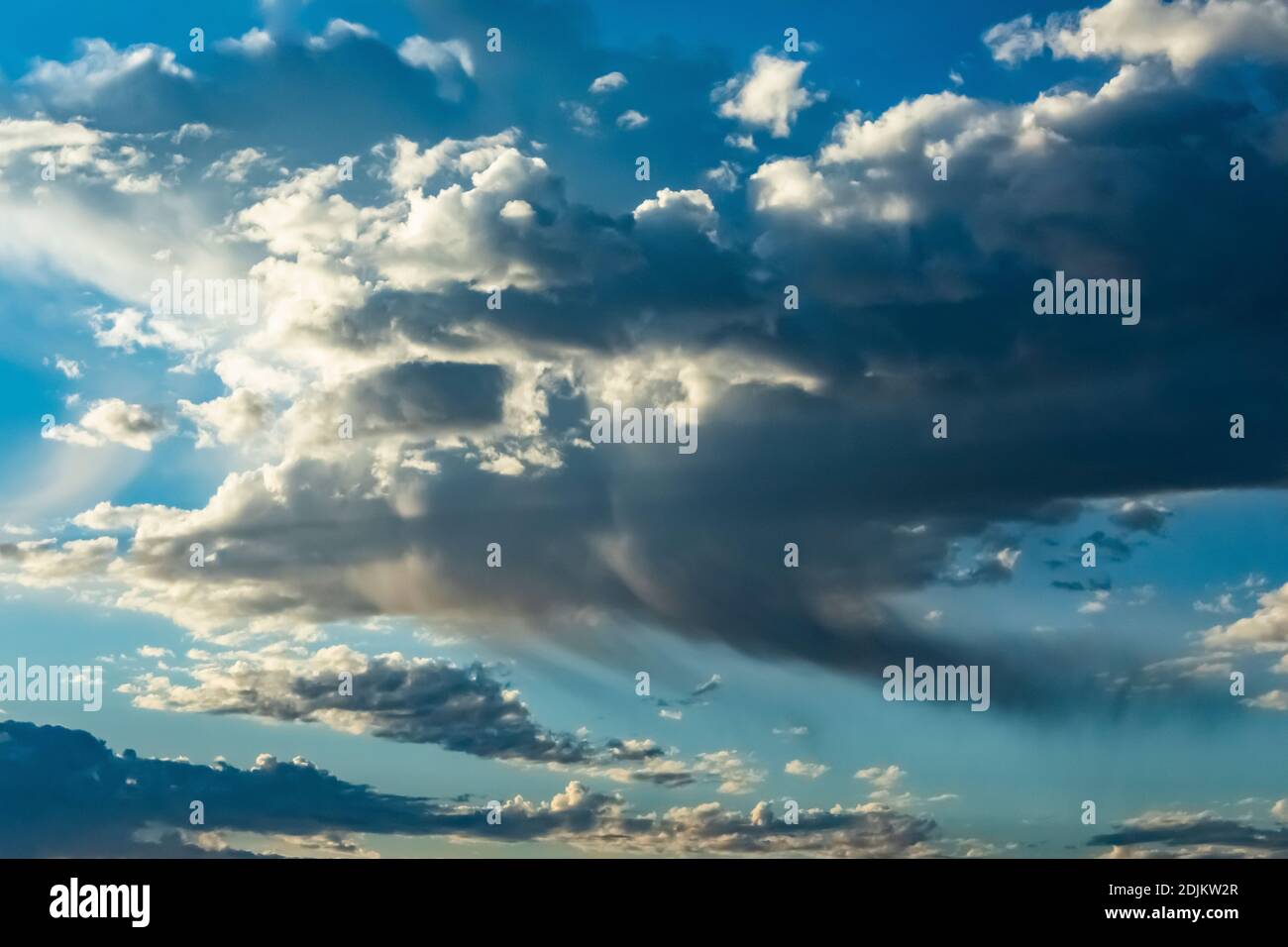 Clouds with virga over the prairie along the I 94 corridor through ...