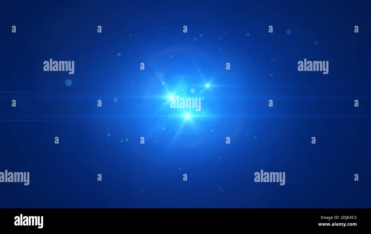 blue light lens in space illustration render Stock Photo - Alamy