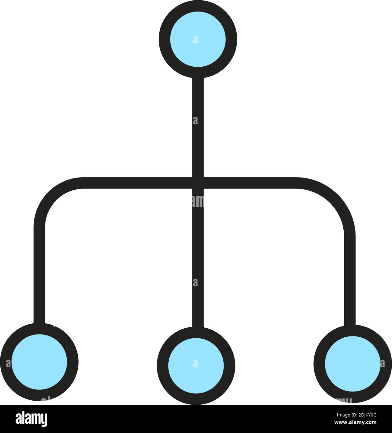 Isolated connection computers tecnology online icon- Vector Stock ...