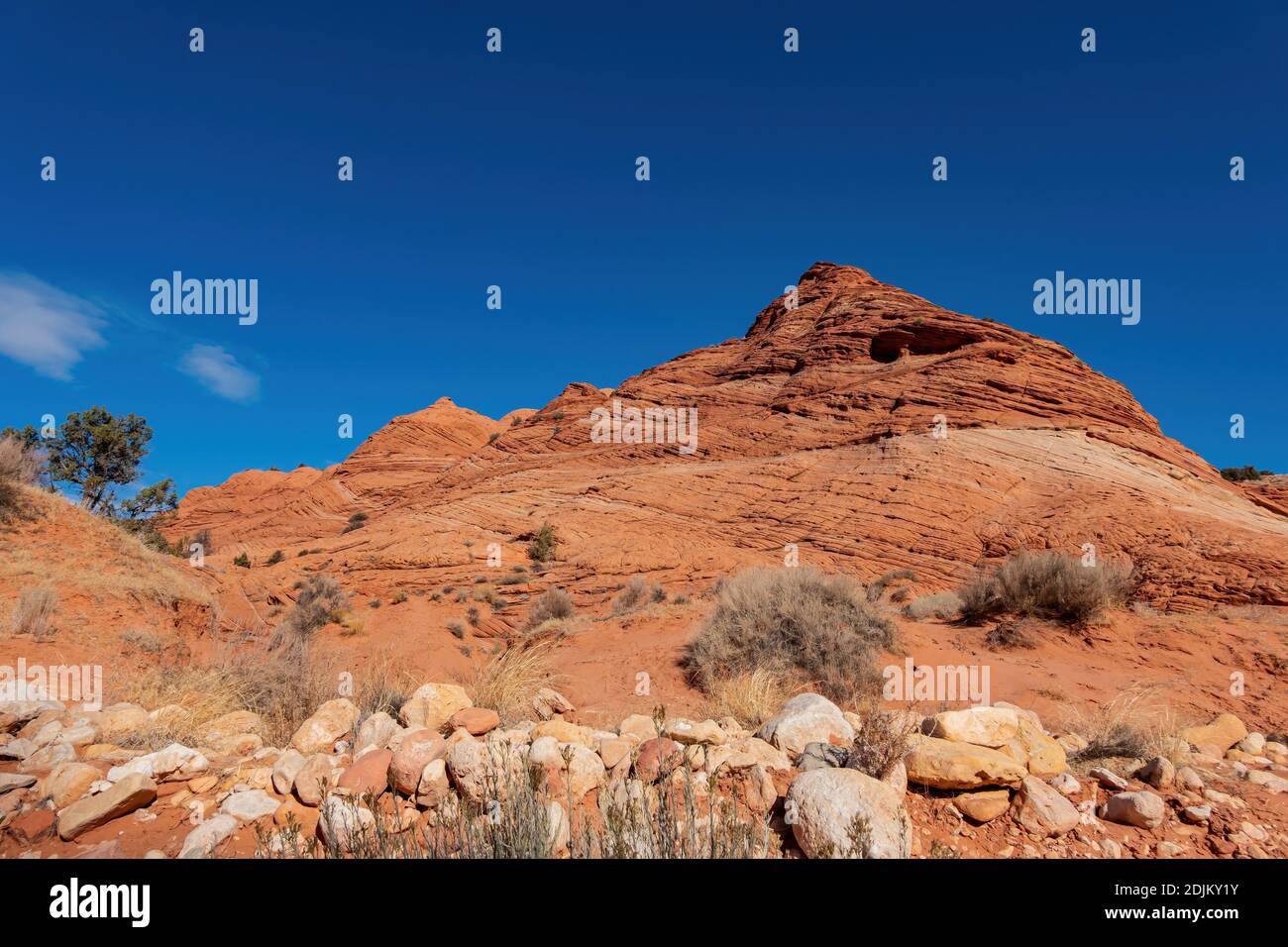 Beautiful landscape around Wire Pass Trail at Utah Stock Photo - Alamy