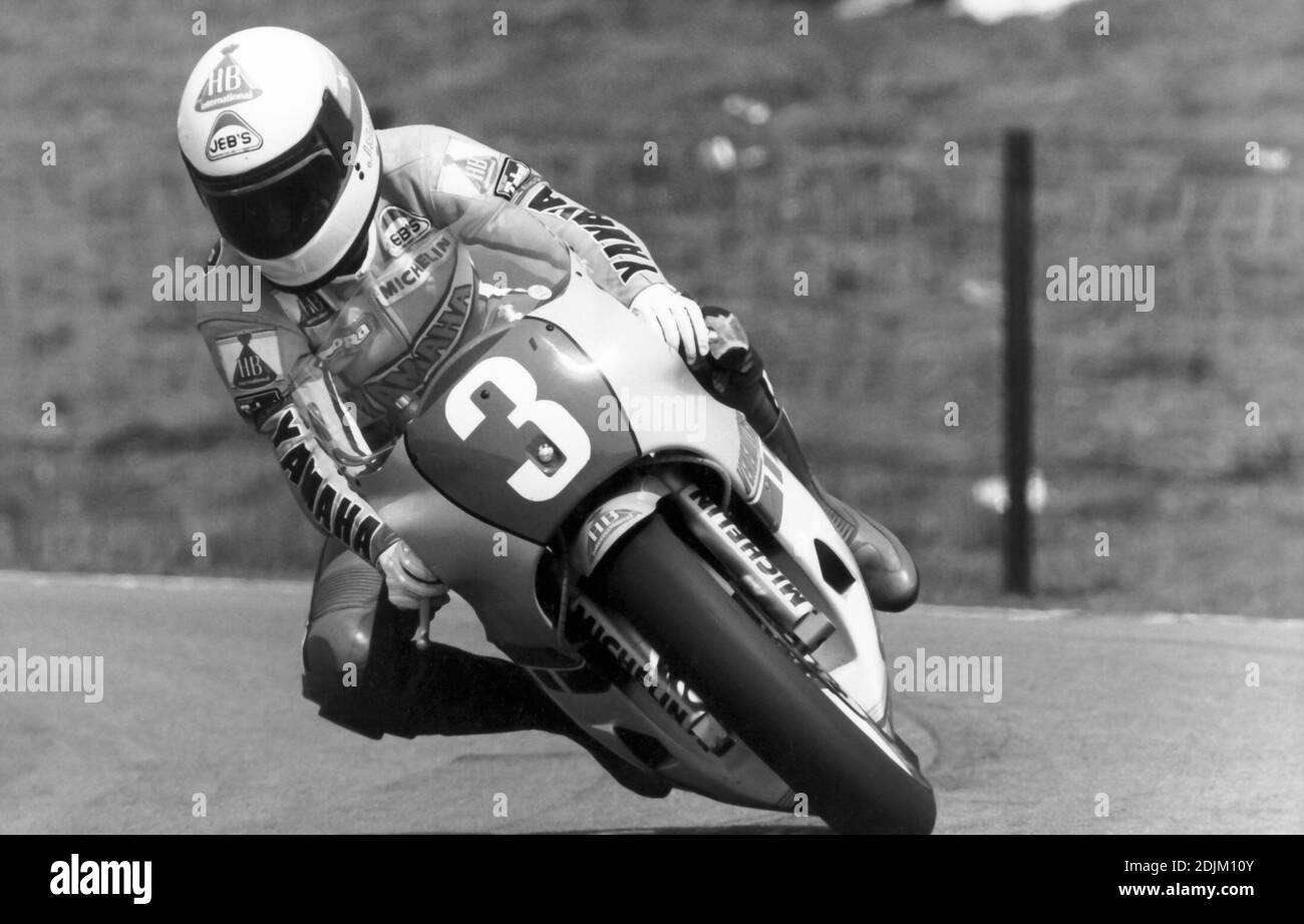 Carlos Lavado, Dutch GP 1985,Assen Stock Photo - Alamy