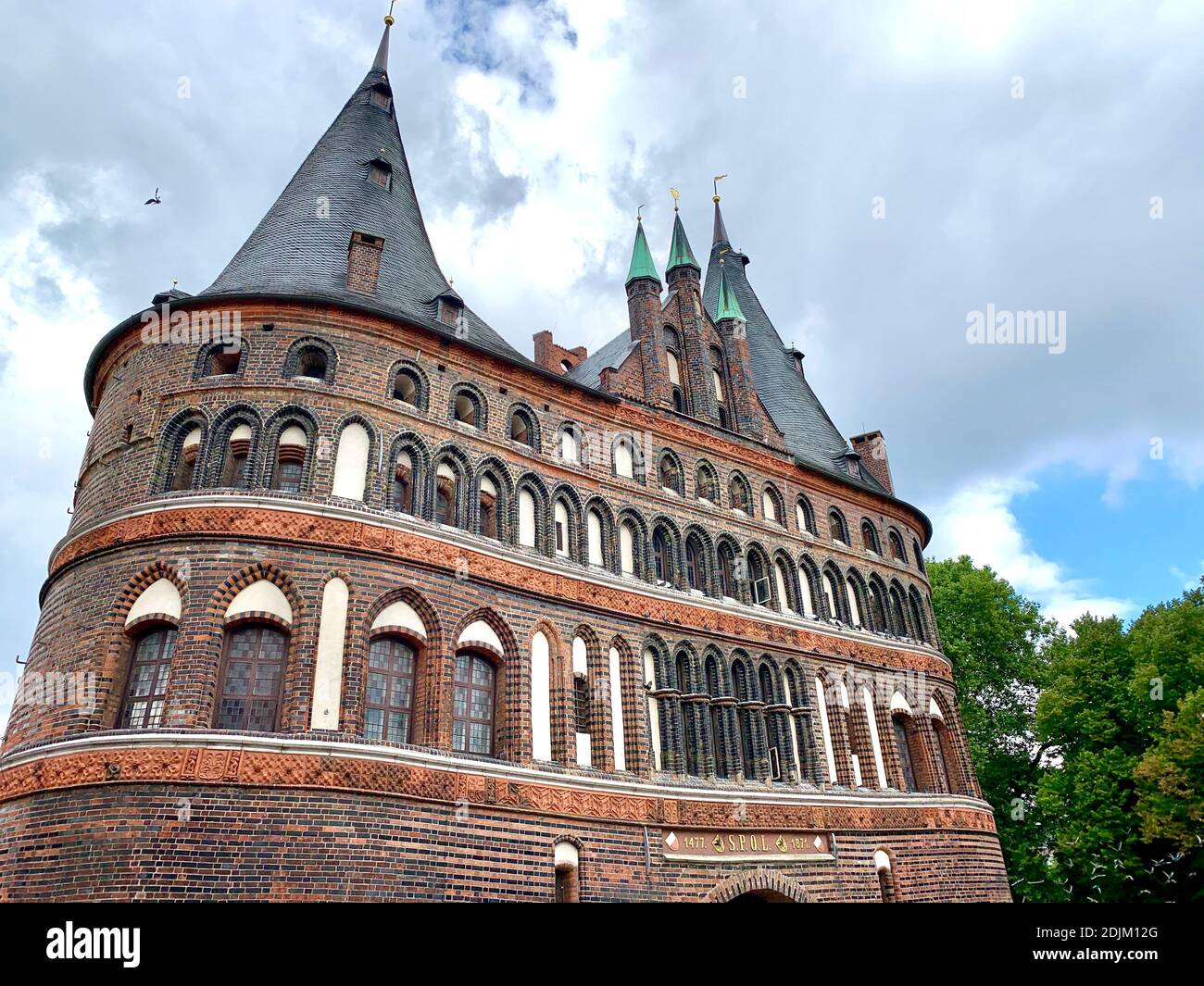 The Holsten Gate in Lübeck Stock Photo - Alamy