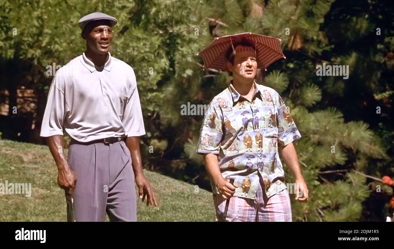 USA.Bill Murray and Michael Jordan in a scene from ©Warner Bros. film ...
