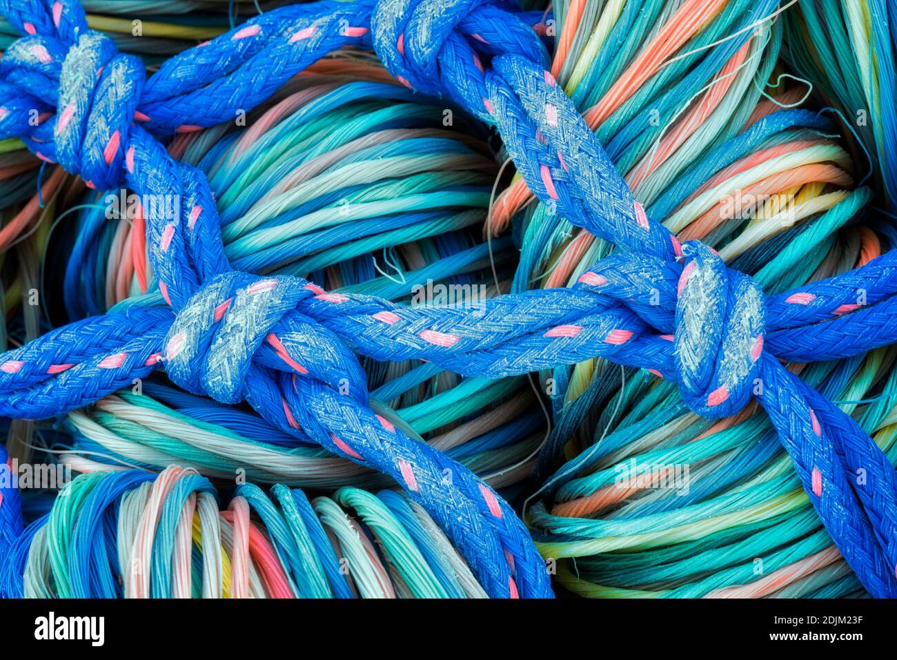 Colorful fishing ropes hi-res stock photography and images - Alamy