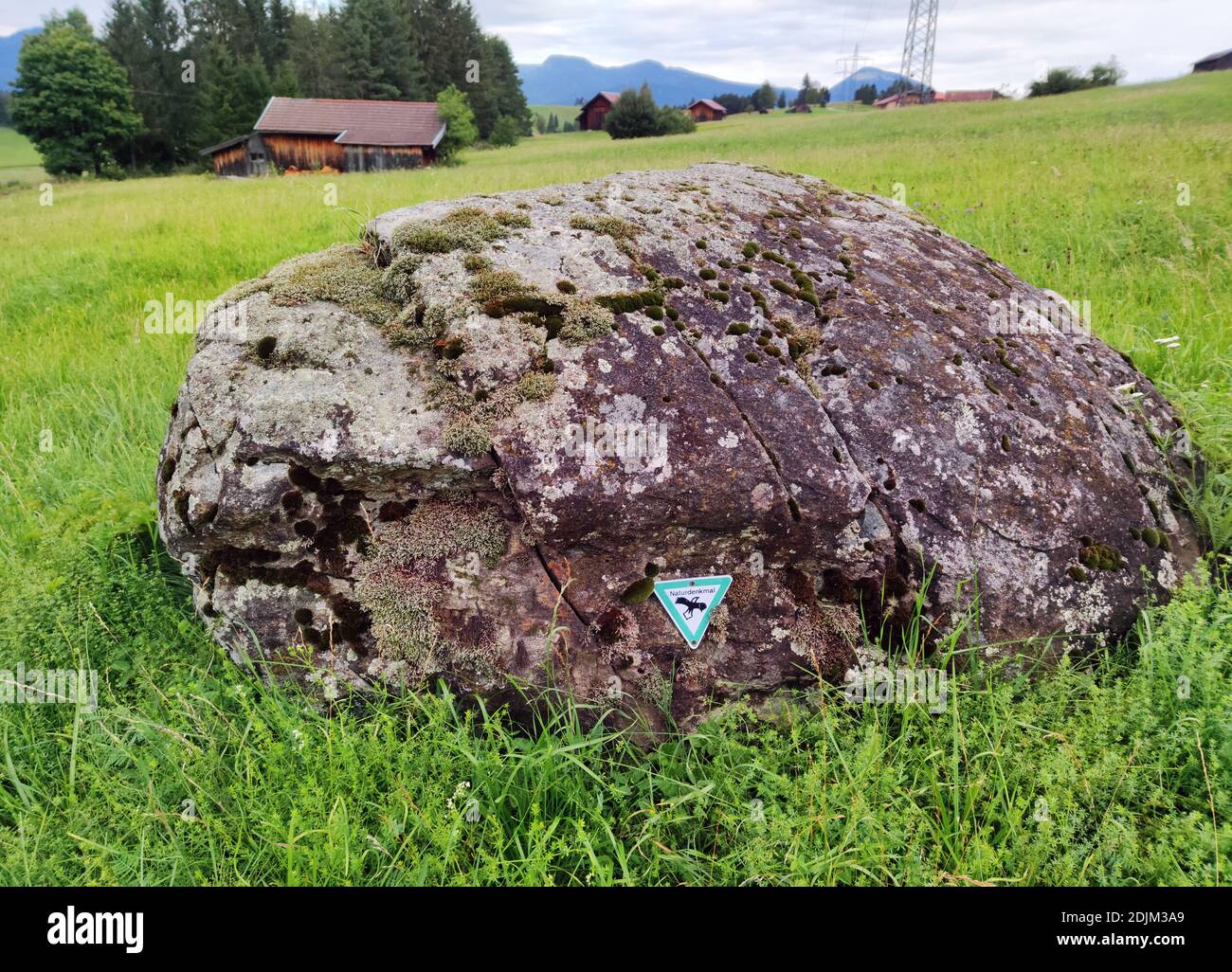 Ice age boulder on the humpback meadows a classified natural monument ...