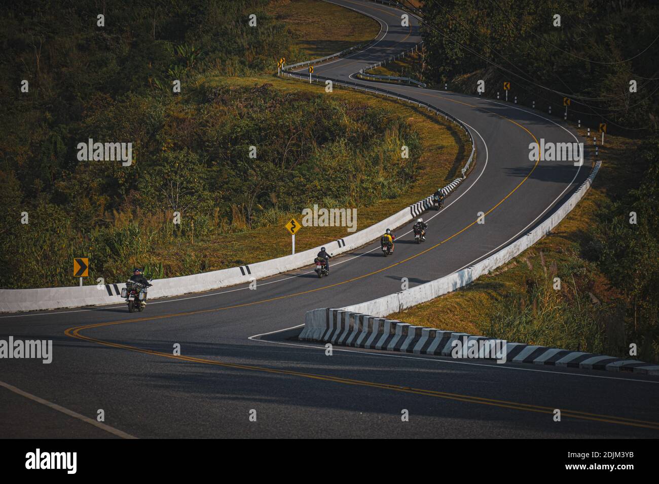 Double Curve Road Traffic Sign High Resolution Stock Photography and ...
