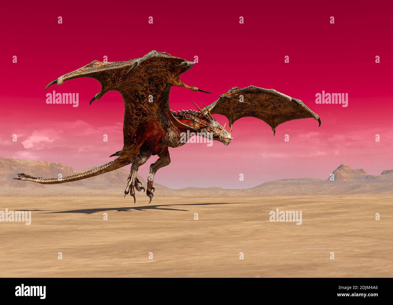 Dragons Flying Side View