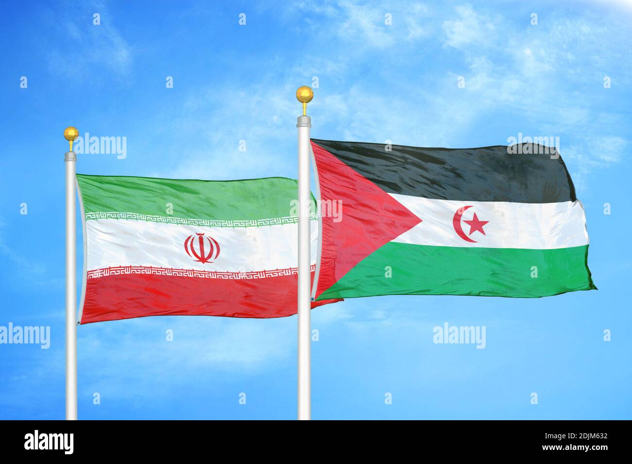 Iran western sahara flag hi-res stock photography and images - Alamy