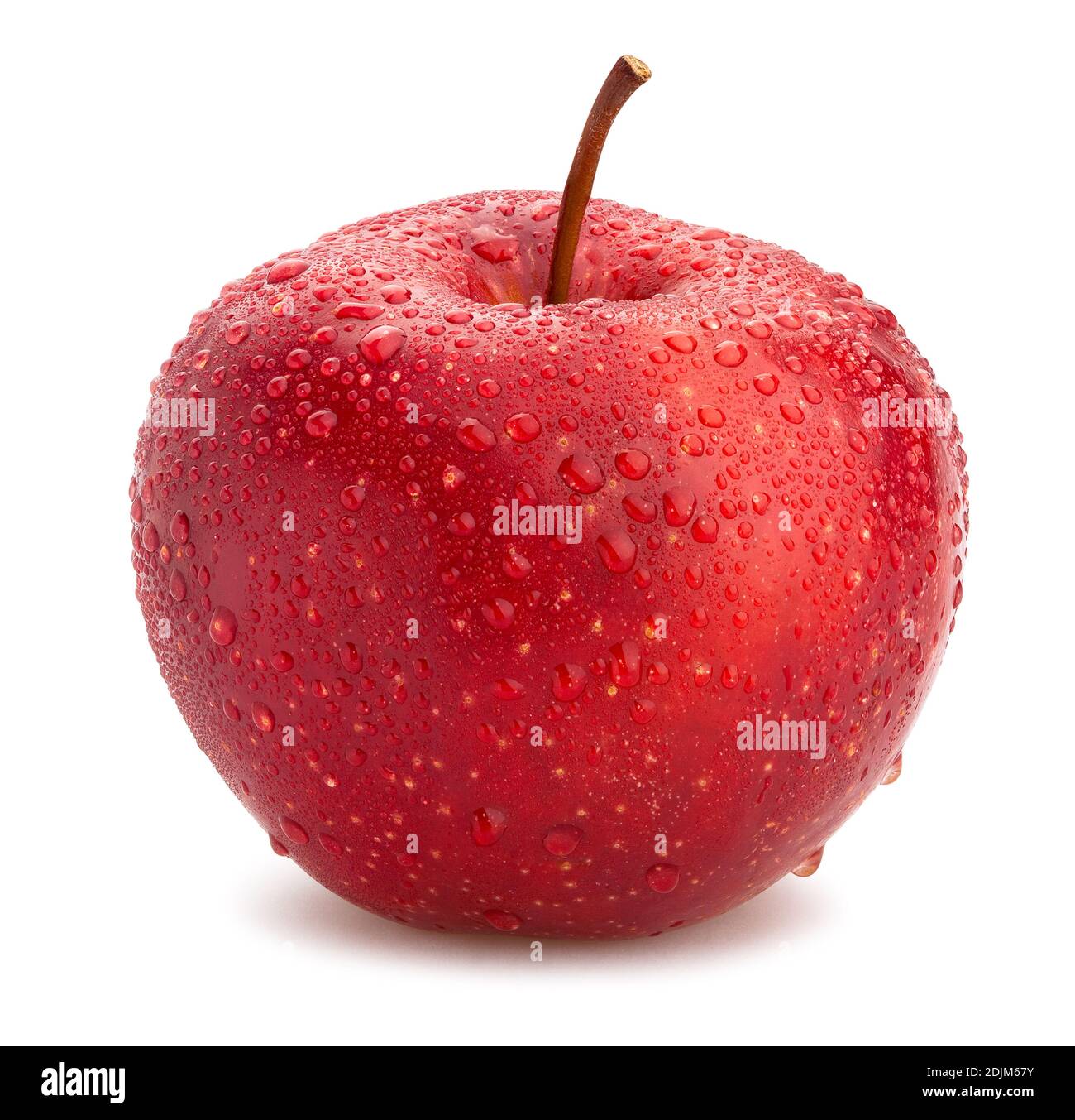 red apple path isolated on white Stock Photo - Alamy