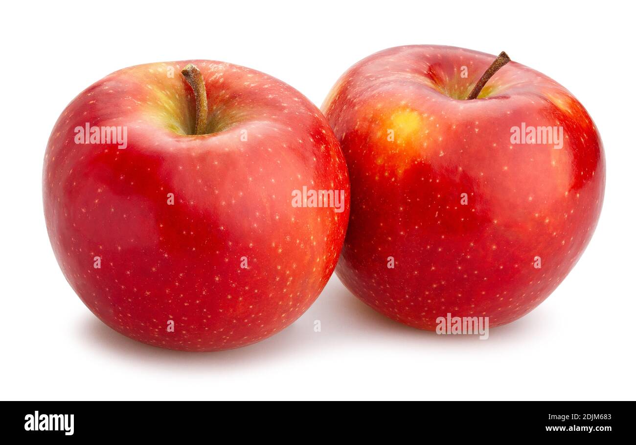 red apple path isolated on white Stock Photo - Alamy