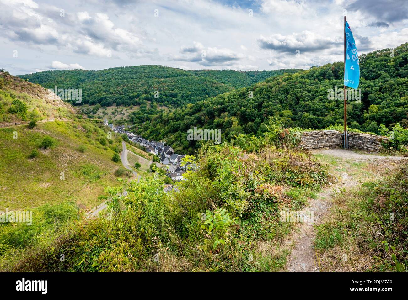 View of Steeg from the Stahlberg castle ruins, it was built as a ...