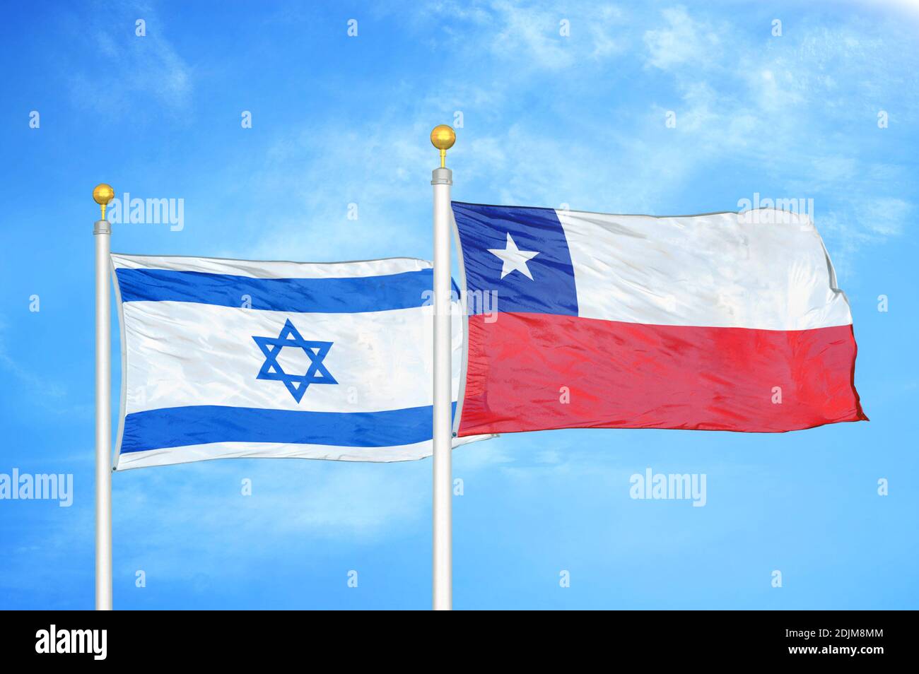 Israel chile flag hi-res stock photography and images - Alamy